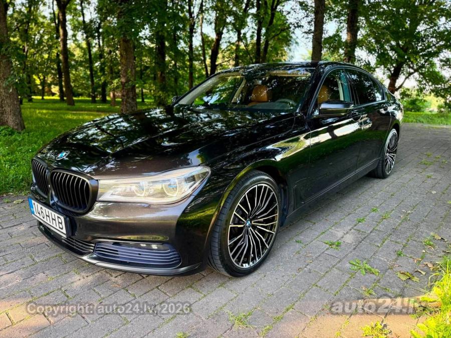 Melns BMW 7 Series 2016 Tallina, ar dzinēja tilpumu 3.00 L un nobraukumu 229 tūkst. km par 23900 €, foto 1 vietnē AUTOMOTO.COM.LV