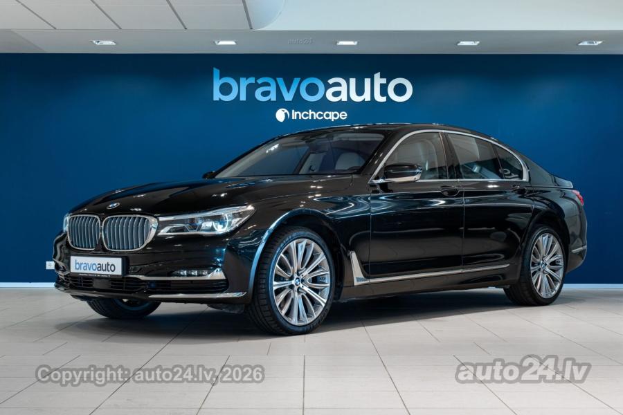Black BMW 7 Series 2016 in Tallinn, with an engine capacity of 2.99 L and mileage of 120 thousand km for 32990 €, photo 1 on AUTOMOTO.COM.LV