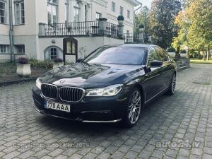 Melns BMW 7 Series 2016 Saue, ar dzinēja tilpumu 3.00 L un nobraukumu 215 tūkst. km par 23900 €, foto  vietnē AUTOMOTO.COM.LV