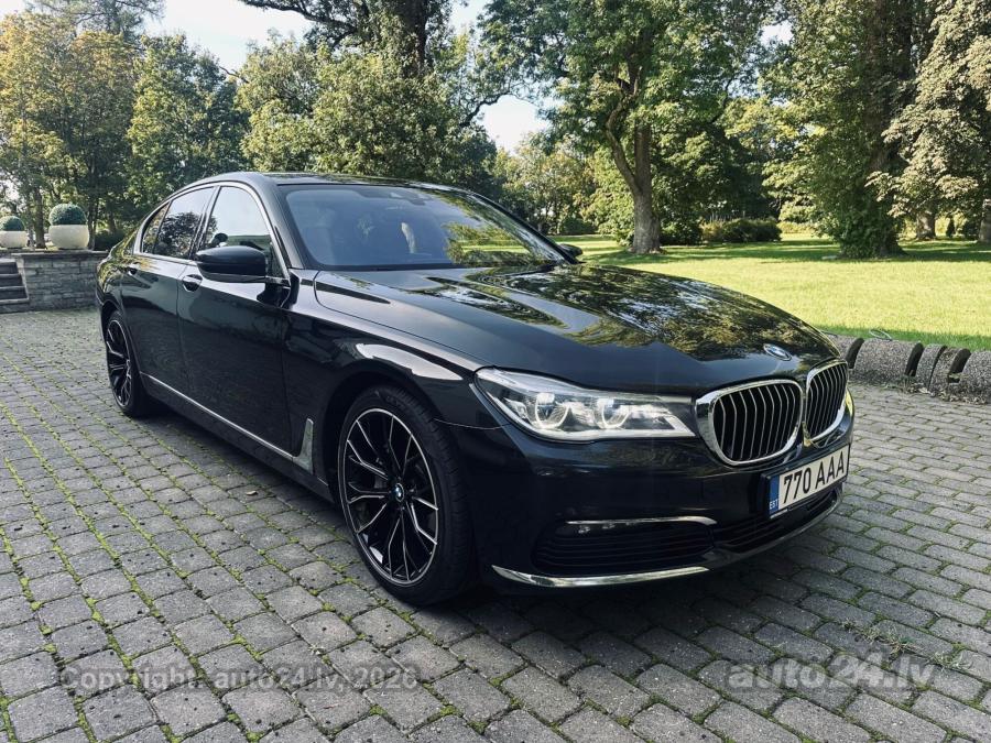 Melns BMW 7 Series 2016 Saue, ar dzinēja tilpumu 3.00 L un nobraukumu 215 tūkst. km par 23900 €, foto 7 vietnē AUTOMOTO.COM.LV