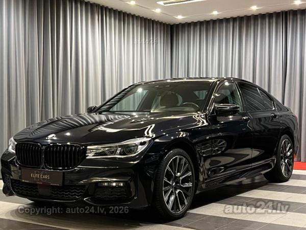 Melns BMW 7 Series 2017 Rīga, ar dzinēja tilpumu 3.00 L un nobraukumu 144 tūkst. km par 32900 €, foto 1 vietnē AUTOMOTO.COM.LV