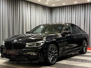 Black BMW 7 Series 2017 in Riga, with an engine capacity of 3.00 L and mileage of 144 thousand km for 32900 €, photo  on AUTOMOTO.COM.LV