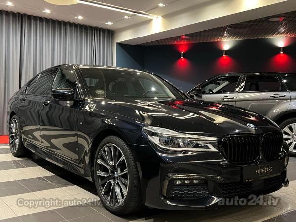 Black BMW 7 Series 2017 in Riga, with an engine capacity of 3.00 L and mileage of 144 thousand km for 32900 €, photo 3 on AUTOMOTO.COM.LV