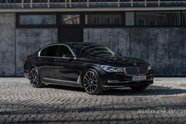 Melns BMW 7 Series 2017 Tartu, ar dzinēja tilpumu 3.00 L un nobraukumu 189 tūkst. km par 29900 €, foto  vietnē AUTOMOTO.COM.LV