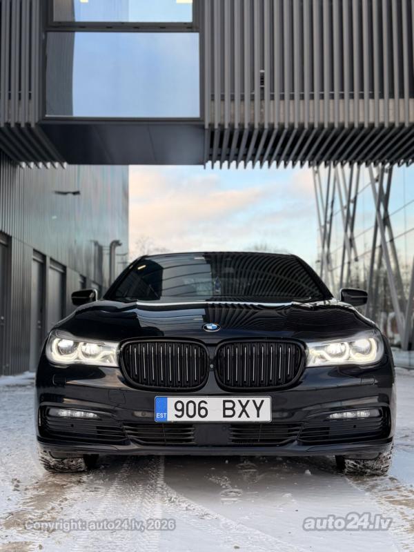 Black BMW 7 Series 2017 in Tallinn, with an engine capacity of 3.00 L and mileage of 160 thousand km for 28000 €, photo 2 on AUTOMOTO.COM.LV