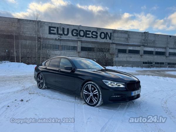 Black BMW 7 Series 2017 in Tallinn, with an engine capacity of 3.00 L and mileage of 160 thousand km for 28000 €, photo 6 on AUTOMOTO.COM.LV