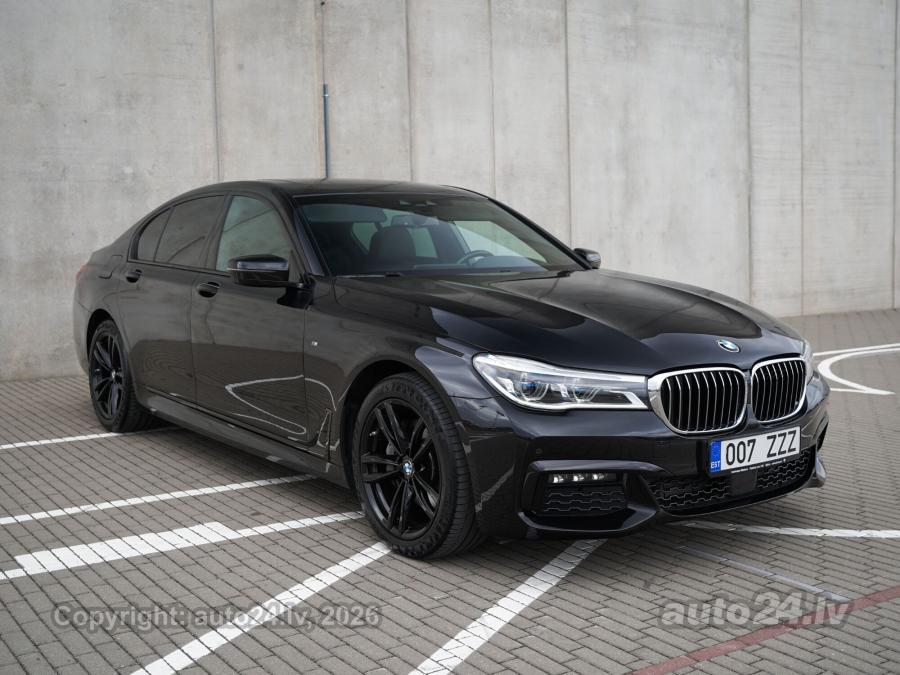 Black BMW 7 Series 2017 in Tallinn, with an engine capacity of 3.00 L and mileage of 130 thousand km for 30900 €, photo 1 on AUTOMOTO.COM.LV