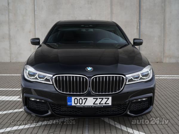 Black BMW 7 Series 2017 in Tallinn, with an engine capacity of 3.00 L and mileage of 130 thousand km for 30900 €, photo 4 on AUTOMOTO.COM.LV