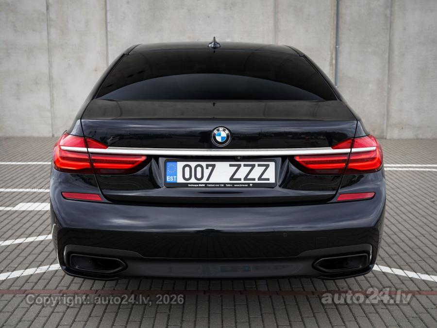 Black BMW 7 Series 2017 in Tallinn, with an engine capacity of 3.00 L and mileage of 130 thousand km for 30900 €, photo 6 on AUTOMOTO.COM.LV
