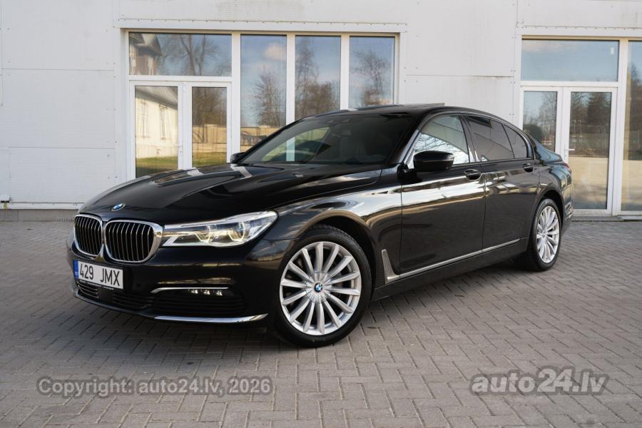 Melns BMW 7 Series 2017 Tartu, ar dzinēja tilpumu 3.00 L un nobraukumu 139 tūkst. km par 28900 €, foto 1 vietnē AUTOMOTO.COM.LV