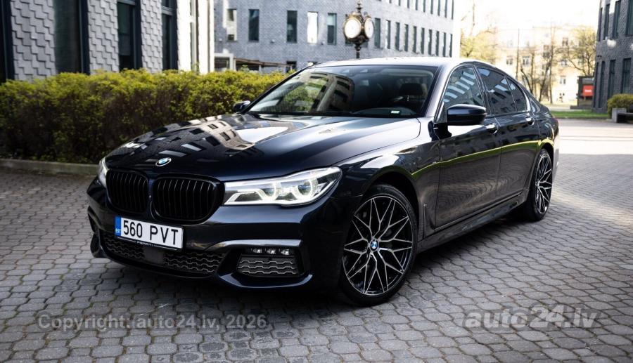 Melns BMW 7 Series 2017 Tallina, ar dzinēja tilpumu 3.00 L un nobraukumu 111 tūkst. km par 32000 €, foto 1 vietnē AUTOMOTO.COM.LV