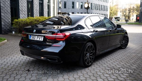 Black BMW 7 Series 2017 in Tallinn, with an engine capacity of 3.00 L and mileage of 111 thousand km for 32000 €, photo 3 on AUTOMOTO.COM.LV