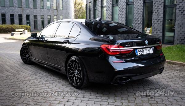 Black BMW 7 Series 2017 in Tallinn, with an engine capacity of 3.00 L and mileage of 111 thousand km for 32000 €, photo 4 on AUTOMOTO.COM.LV