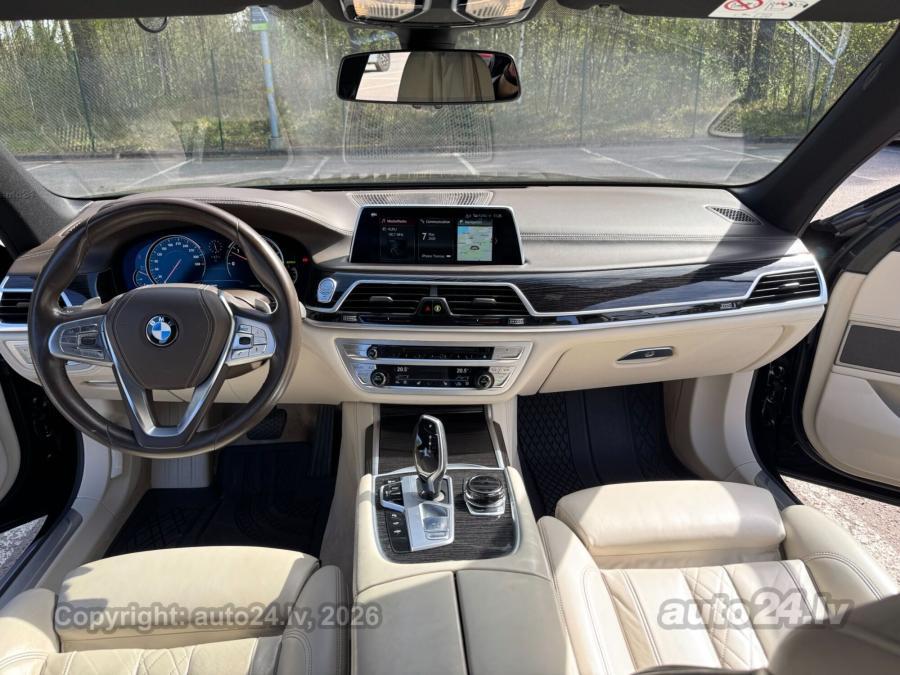 Melns BMW 7 Series 2017 Tallina, ar dzinēja tilpumu 3.00 L un nobraukumu 108 tūkst. km par 29800 €, foto 12 vietnē AUTOMOTO.COM.LV