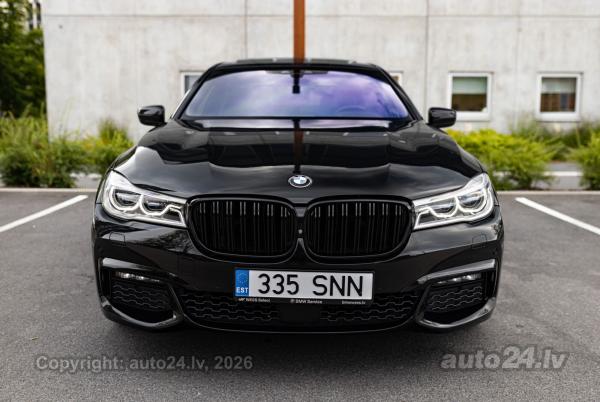 Melns BMW 7 Series 2017 Tallina, ar dzinēja tilpumu 3.00 L un nobraukumu 214 tūkst. km par 25999 €, foto 1 vietnē AUTOMOTO.COM.LV
