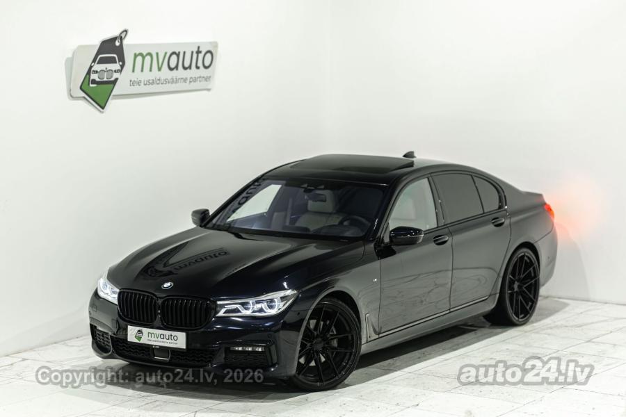 Melns BMW 7 Series 2018 Tallina, ar dzinēja tilpumu 3.00 L un nobraukumu 223 tūkst. km par 25990 €, foto 1 vietnē AUTOMOTO.COM.LV