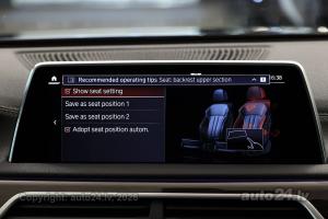 Black BMW 7 Series 2019 in Tallinn, with an engine capacity of 3.00 L and mileage of 88 thousand km for 42995 €, photo 22 on AUTOMOTO.COM.LV