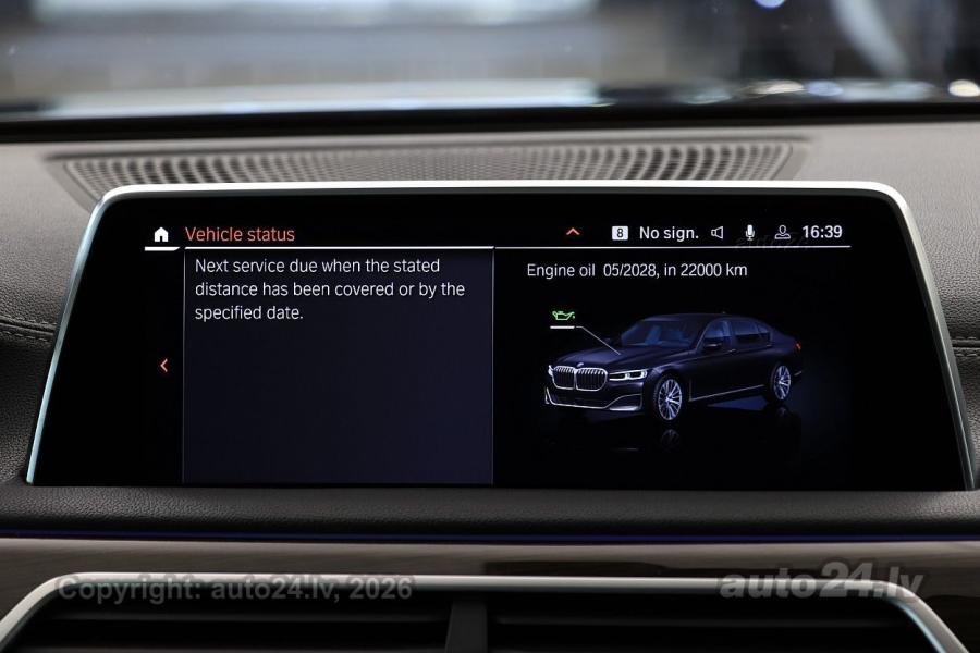 Black BMW 7 Series 2019 in Tallinn, with an engine capacity of 3.00 L and mileage of 88 thousand km for 42995 €, photo 24 on AUTOMOTO.COM.LV