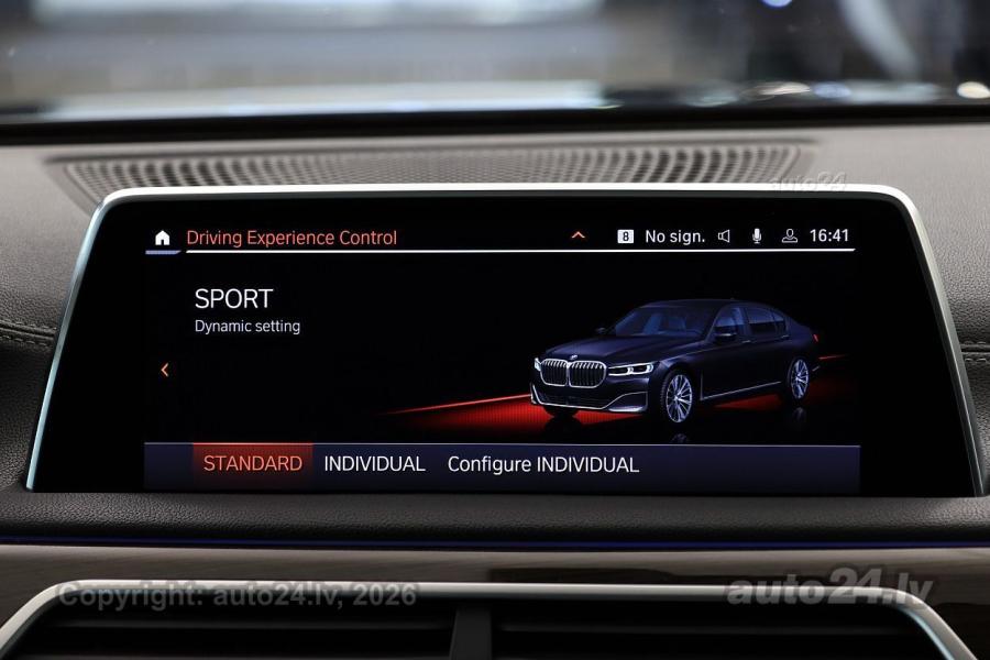 Black BMW 7 Series 2019 in Tallinn, with an engine capacity of 3.00 L and mileage of 88 thousand km for 42995 €, photo 26 on AUTOMOTO.COM.LV