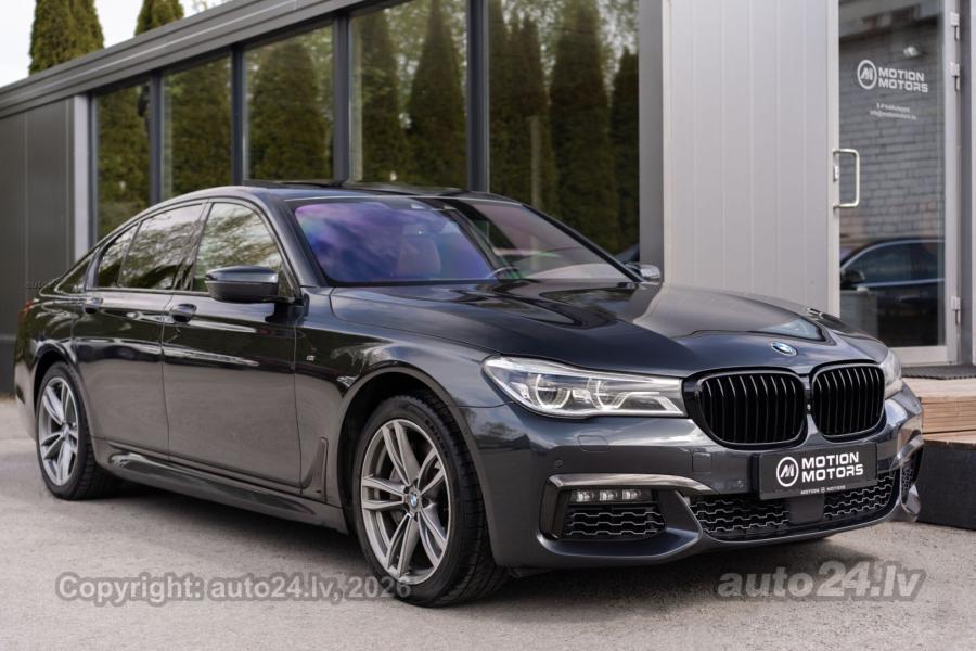 Grey BMW 7 Series 2015 in Tallinn, with an engine capacity of 4.40 L and mileage of 179 thousand km for 24900 €, photo 1 on AUTOMOTO.COM.LV
