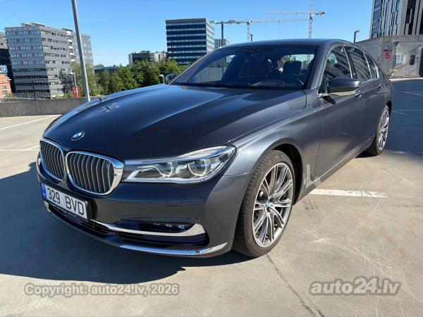 Grey BMW 7 Series 2015 in Tallinn, with an engine capacity of 4.40 L and mileage of 136 thousand km for 22320 €, photo 1 on AUTOMOTO.COM.LV