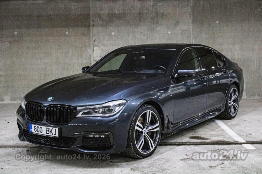 Pelēks BMW 7 Series 2017 Tallina, ar dzinēja tilpumu 3.00 L un nobraukumu 145 tūkst. km par 28499 €, foto 1 vietnē AUTOMOTO.COM.LV