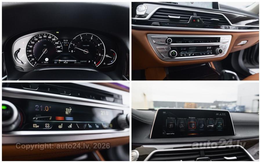 Pelēks BMW 7 Series 2017 Tallina, ar dzinēja tilpumu 3.00 L un nobraukumu 230 tūkst. km par 27499 €, foto 19 vietnē AUTOMOTO.COM.LV