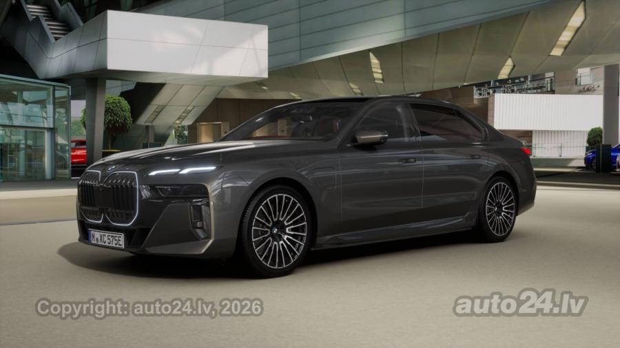 Pelēks BMW 7 Series 2026 Tallina, ar dzinēja tilpumu 3.00 L un nobraukumu 1 tūkst. km par 148360 €, foto 1 vietnē AUTOMOTO.COM.LV