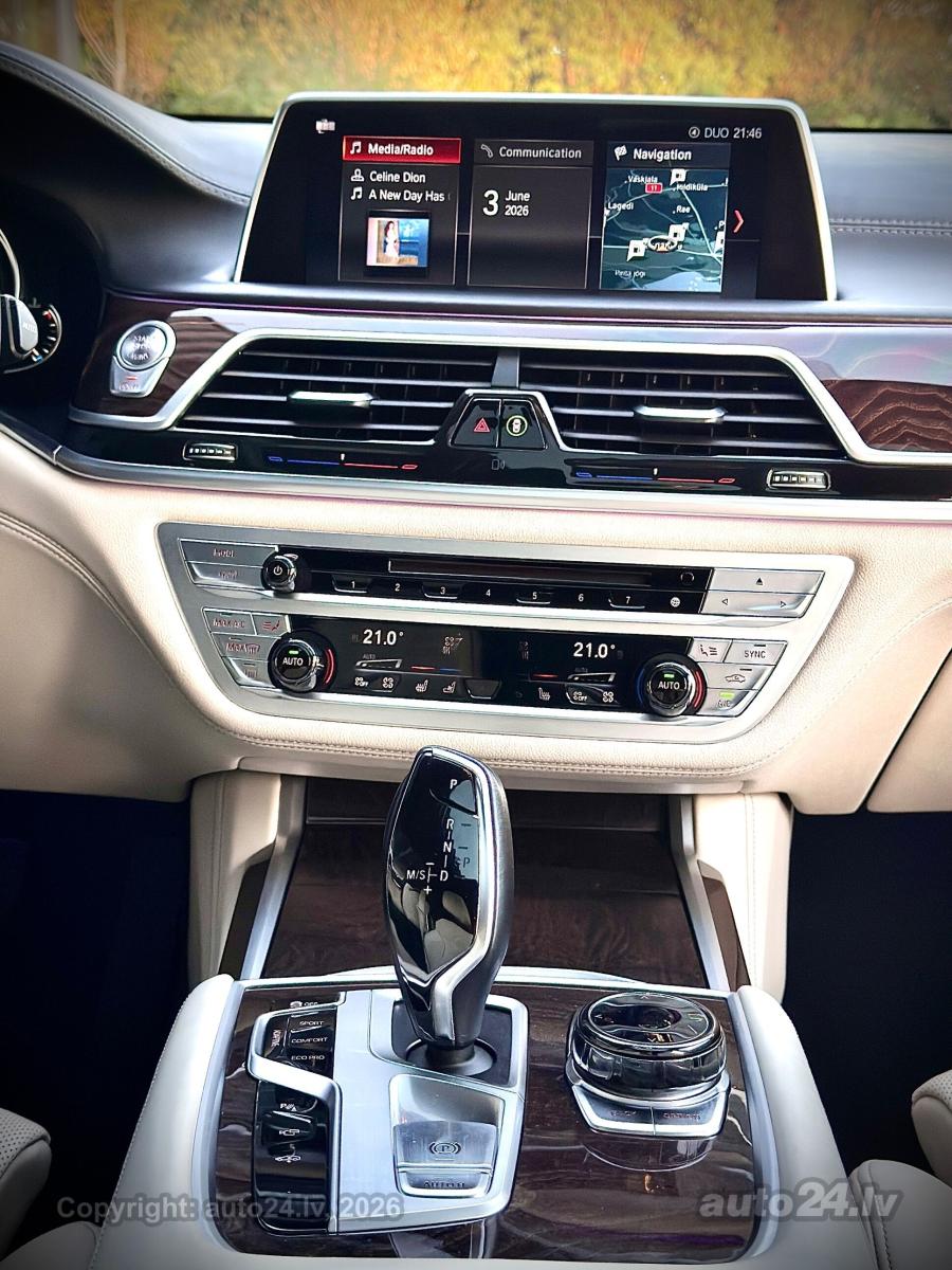 BMW 7 Series 2016 in Tallinn, with an engine capacity of 3.00 L and mileage of 202 thousand km for 27900 €, photo 12 on AUTOMOTO.COM.LV