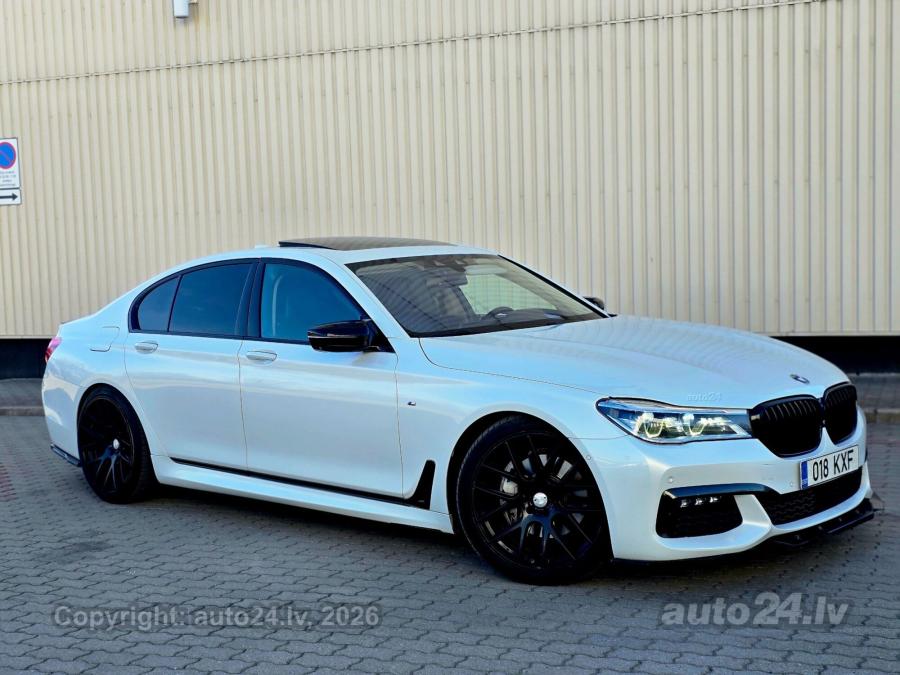 White BMW 7 Series 2016 in Tallinn, with an engine capacity of 3.00 L and mileage of 288 thousand km for 24990 €, photo 4 on AUTOMOTO.COM.LV