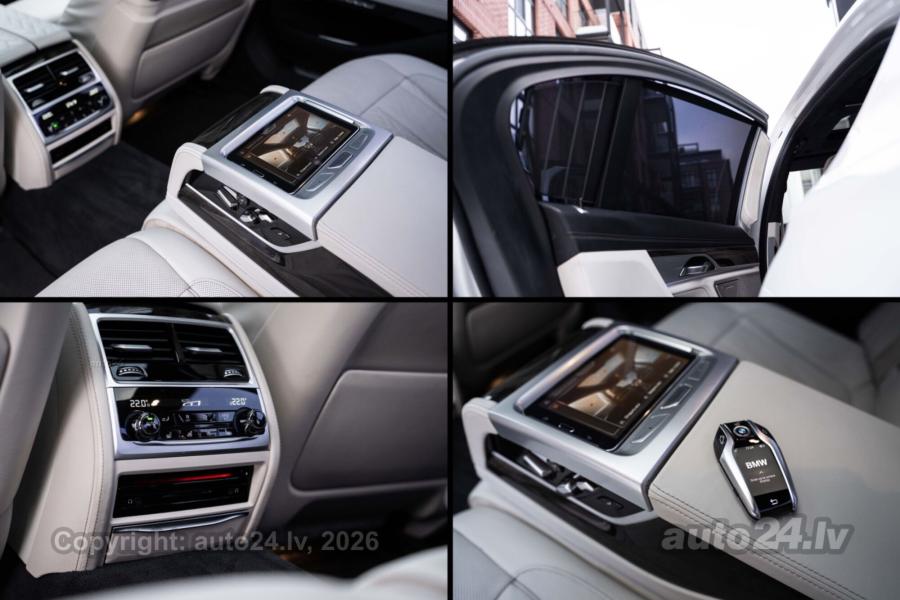 White BMW 7 Series 2016 in Tallinn, with an engine capacity of 4.40 L and mileage of 118 thousand km for 33900 €, photo 17 on AUTOMOTO.COM.LV