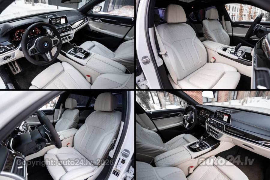 White BMW 7 Series 2016 in Tallinn, with an engine capacity of 4.40 L and mileage of 118 thousand km for 33900 €, photo 19 on AUTOMOTO.COM.LV