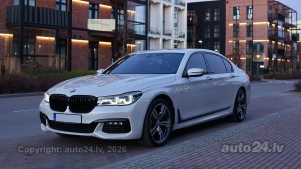 White BMW 7 Series 2016 in Tallinn, with an engine capacity of 4.40 L and mileage of 180 thousand km for 32700 €, photo 2 on AUTOMOTO.COM.LV
