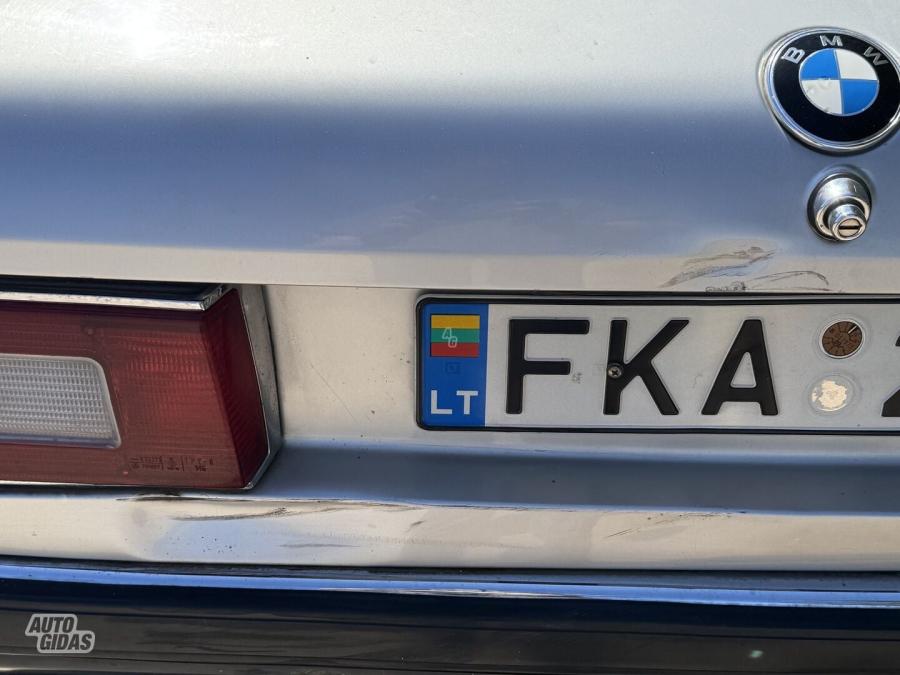 BMW 728 1986 in Lazdijai, with an engine capacity of 2.80 L and mileage of 194 thousand km for 7200 €, photo 21 on AUTOMOTO.COM.LV