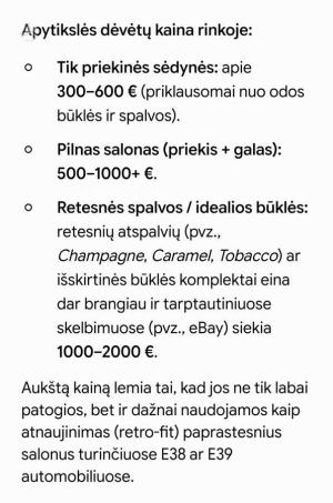 BMW 728 1997 Viļņa, ar dzinēja tilpumu 2.80 L un nobraukumu 370 tūkst. km par 3200 €, foto 7 vietnē AUTOMOTO.COM.LV
