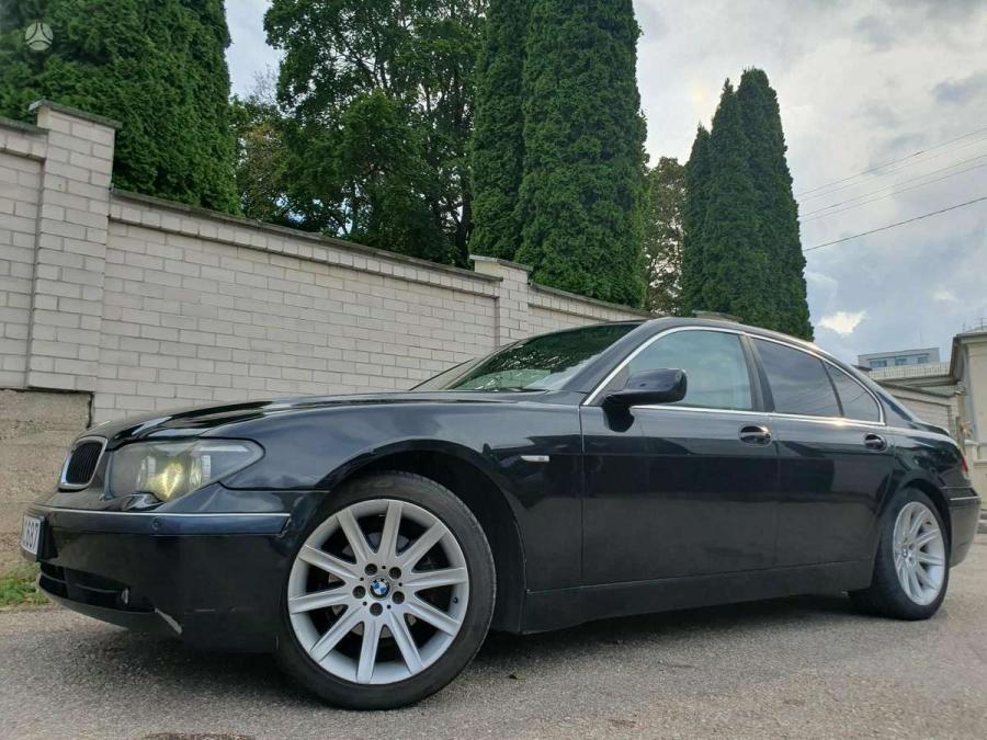 Black BMW 730 2003 in Vilnius, with an engine capacity of 3.00 L and mileage of 414 thousand km for 2950 €, photo 1 on AUTOMOTO.COM.LV