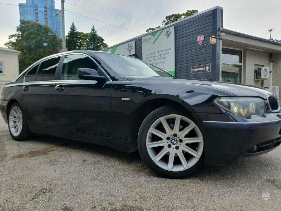 Black BMW 730 2003 in Vilnius, with an engine capacity of 3.00 L and mileage of 414 thousand km for 2950 €, photo 3 on AUTOMOTO.COM.LV