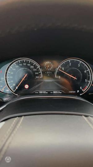 Black BMW 730 2016 in Vilnius, with an engine capacity of 2.99 L and mileage of 199 thousand km for 26000 €, photo 20 on AUTOMOTO.COM.LV