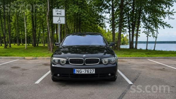 Black BMW 730 2002 in Daugavpils, with an engine capacity of 3.00 L and mileage of 0 thousand km for 3200 €, photo 1 on AUTOMOTO.COM.LV