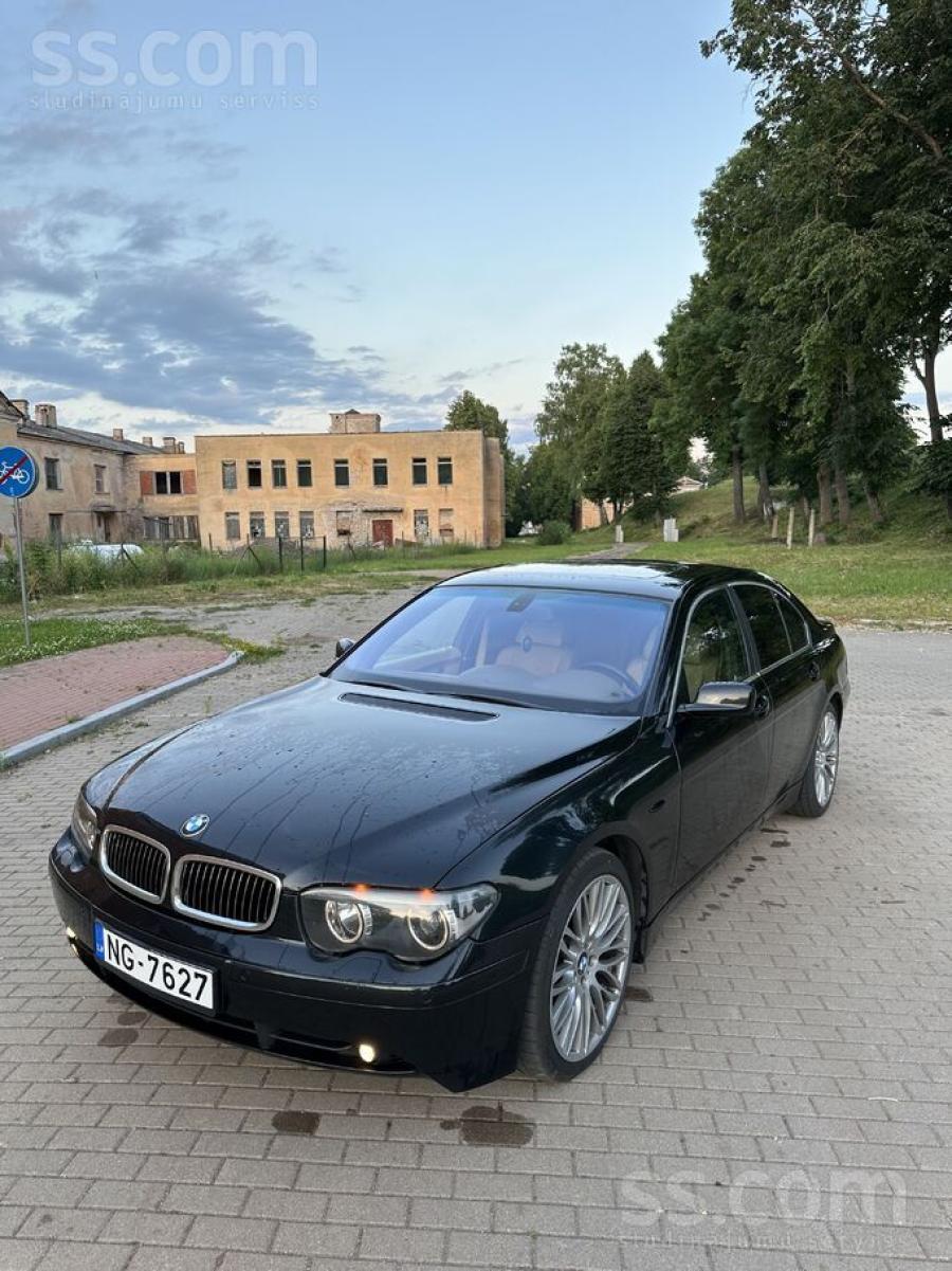 Black BMW 730 2002 in Daugavpils, with an engine capacity of 3.00 L and mileage of 0 thousand km for 2950 €, photo 1 on AUTOMOTO.COM.LV