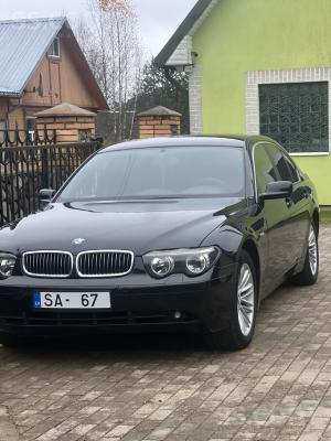 Black BMW 730 2002 in Kraslava, with an engine capacity of 3.00 L and mileage of 393 thousand km for 3450 €, photo 1 on AUTOMOTO.COM.LV