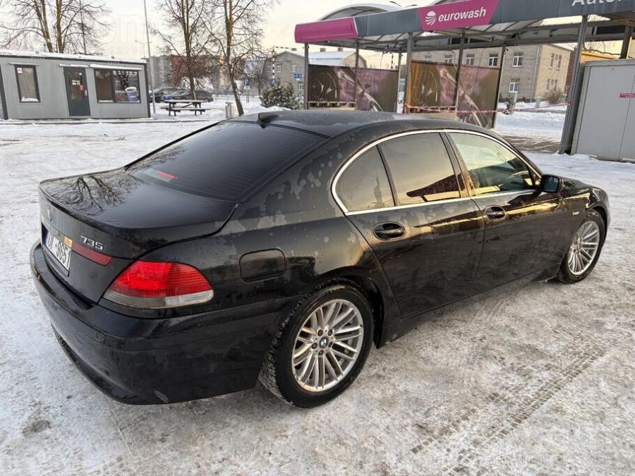 Black BMW 730 2003 in Rezekne, with an engine capacity of 3.00 L and mileage of 670 thousand km for 2700 €, photo 1 on AUTOMOTO.COM.LV