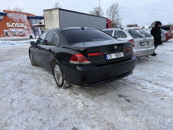 Black BMW 730 2003 in Rezekne, with an engine capacity of 3.00 L and mileage of 670 thousand km for 2700 €, photo 5 on AUTOMOTO.COM.LV