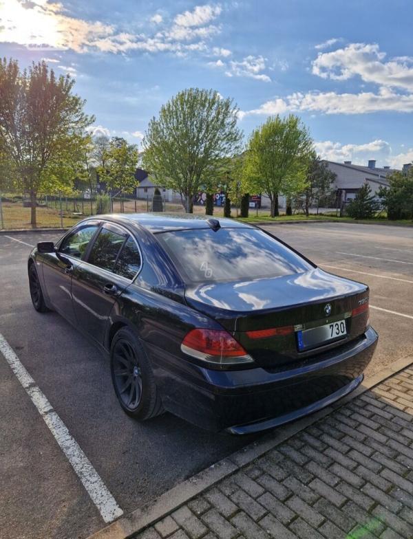 Black BMW 730 2003 in Marijampole, with an engine capacity of 3.00 L and mileage of 269 thousand km for 3500 €, photo 6 on AUTOMOTO.COM.LV