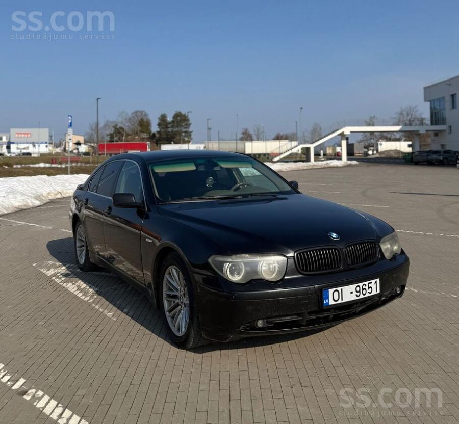 Melns BMW 730 2003 Rēzekne, ar dzinēja tilpumu 3.00 L un nobraukumu 637 tūkst. km par 2250 €, foto 1 vietnē AUTOMOTO.COM.LV