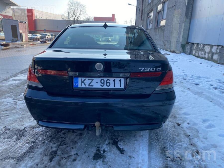 Melns BMW 730 2004 Rīga, ar dzinēja tilpumu 3.00 L un nobraukumu 370 tūkst. km par 3990 €, foto 5 vietnē AUTOMOTO.COM.LV