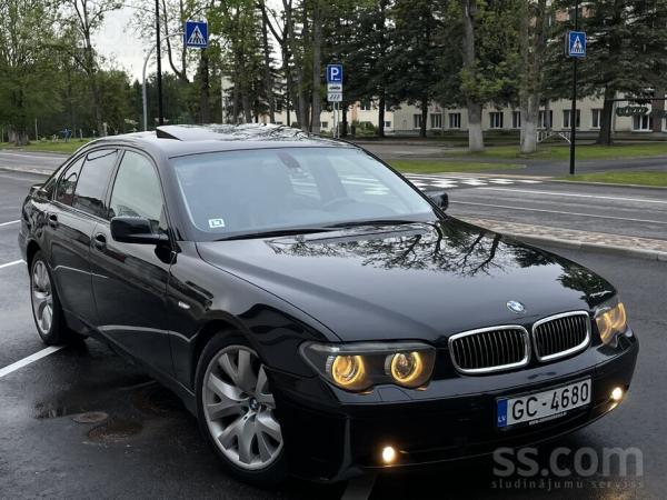 Black BMW 730 2004 in Daugavpils, with an engine capacity of 3.00 L and mileage of 0 thousand km for 5700 €, photo 1 on AUTOMOTO.COM.LV