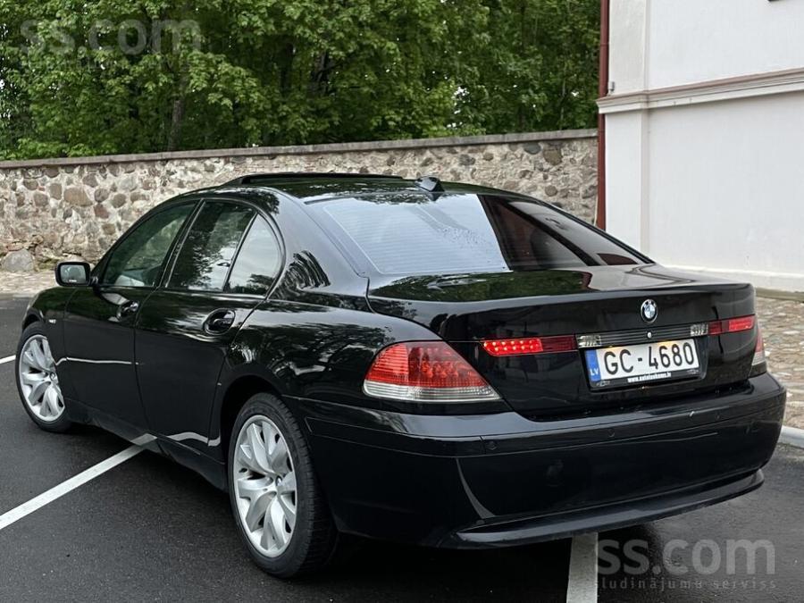 Black BMW 730 2004 in Daugavpils, with an engine capacity of 3.00 L and mileage of 0 thousand km for 5700 €, photo 2 on AUTOMOTO.COM.LV