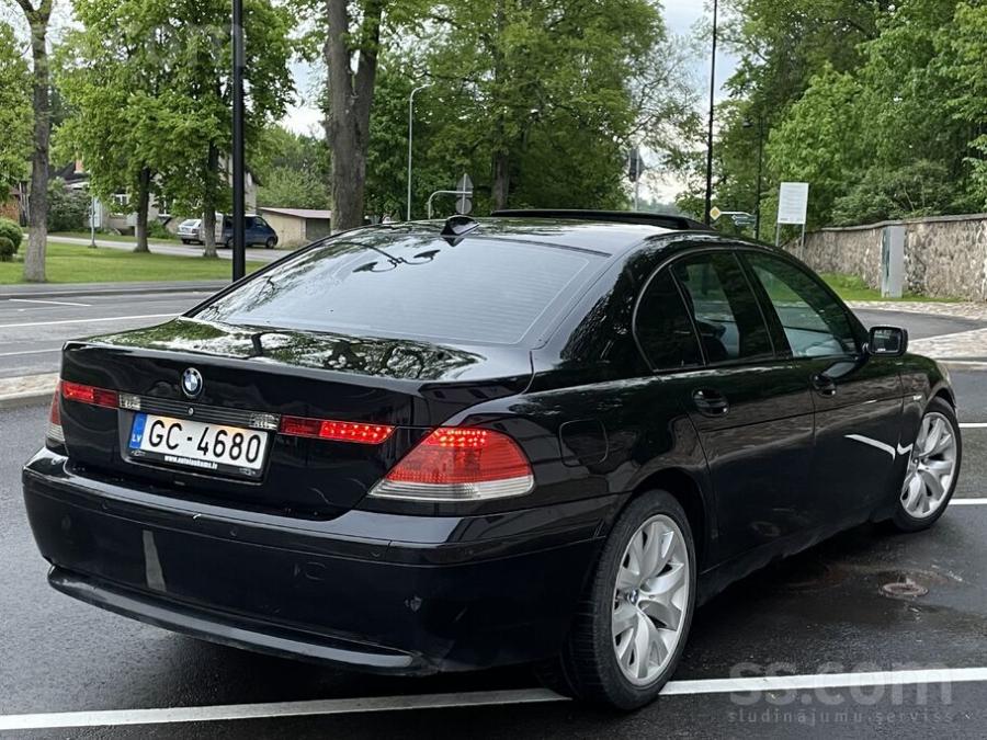 Black BMW 730 2004 in Daugavpils, with an engine capacity of 3.00 L and mileage of 0 thousand km for 5700 €, photo 4 on AUTOMOTO.COM.LV