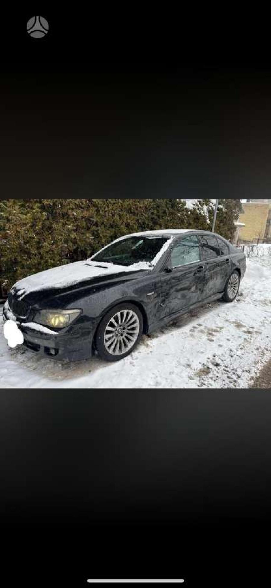 Black BMW 730 2004 in Kaunas, with an engine capacity of 3.00 L and mileage of 498 thousand km for 1500 €, photo 1 on AUTOMOTO.COM.LV